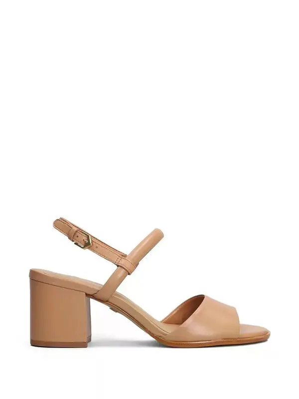 ANDREA CARRANO Buckle-fastening Block-heel Sandals - Brown