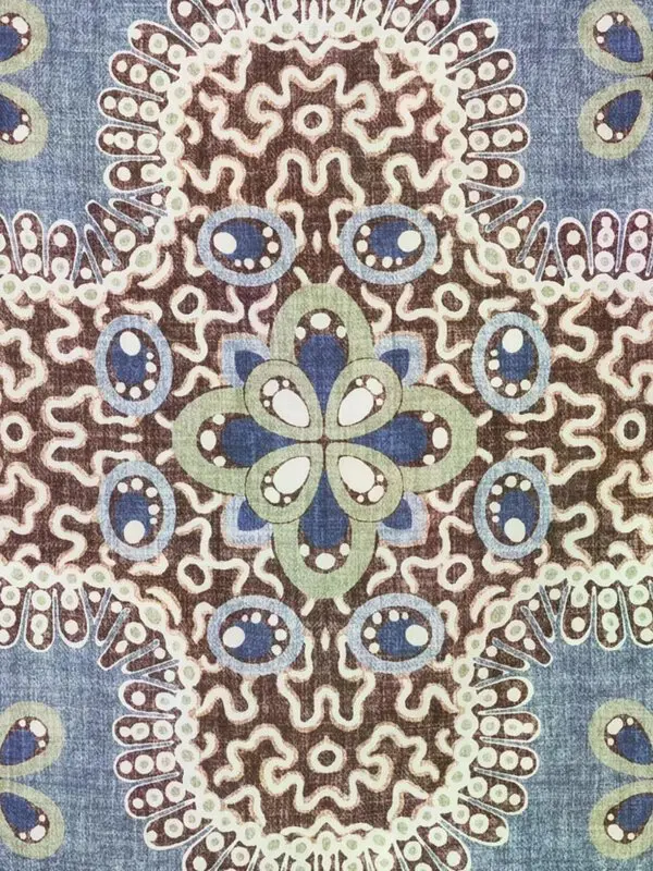 DELL'OGLIO Tokio Abstract-print Scarf