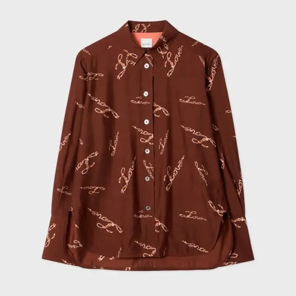 Paul Smith Love" Print Shirt