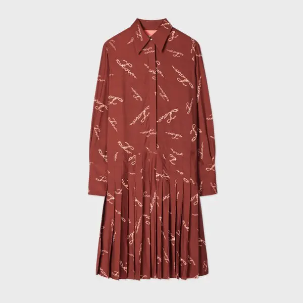 Paul Smith Love" Print Shirt Dress