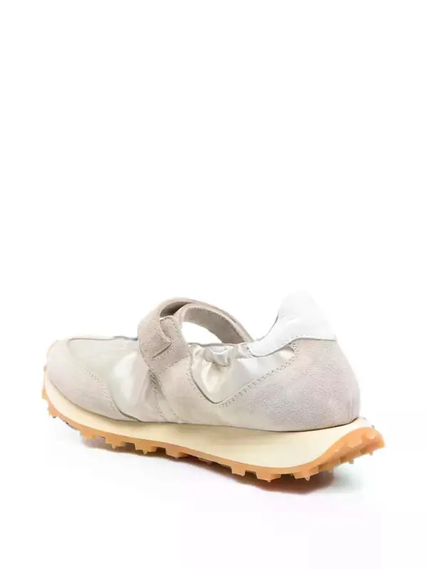 RUN OF Bambola Touch-strap Suede-panel Sneakers
