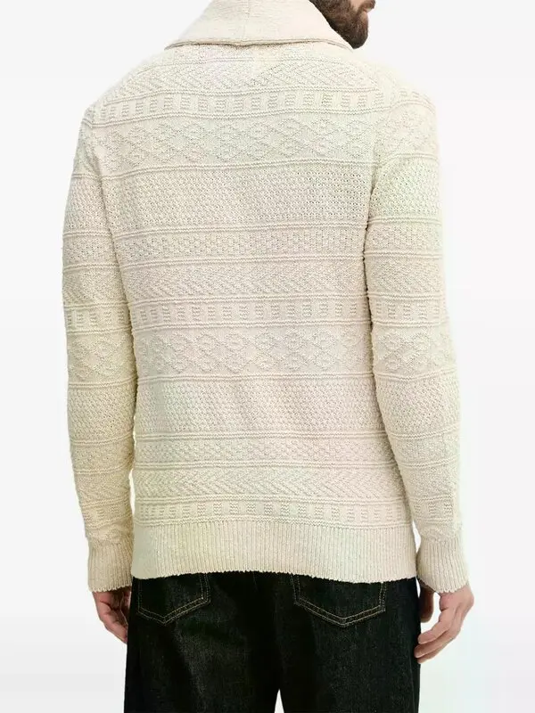 Gant Cable-knit Shawl Collar Cardigan