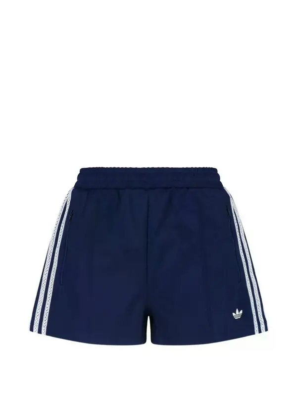 Adidas Lace-trim Logo-embroidered Shorts