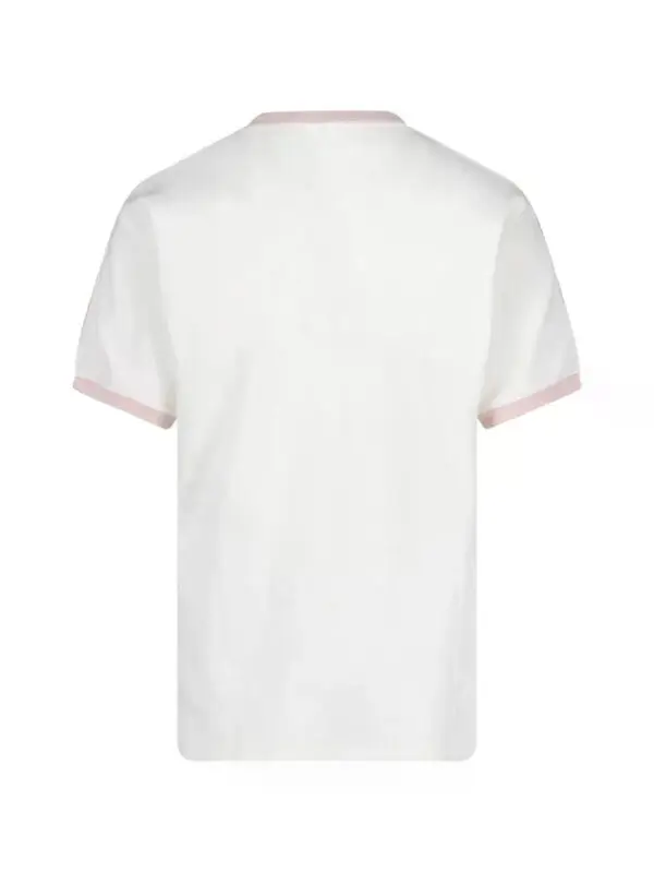 Adidas Embroidered Stripe Trefoil Logo T-shirt - White