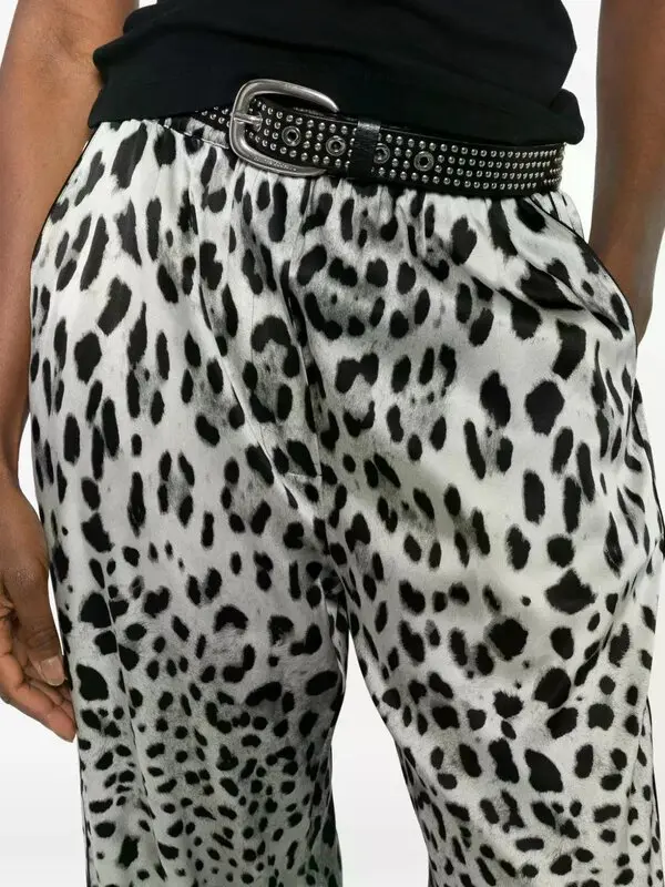 Dolce & Gabbana Leopard Print Palazzo Pants