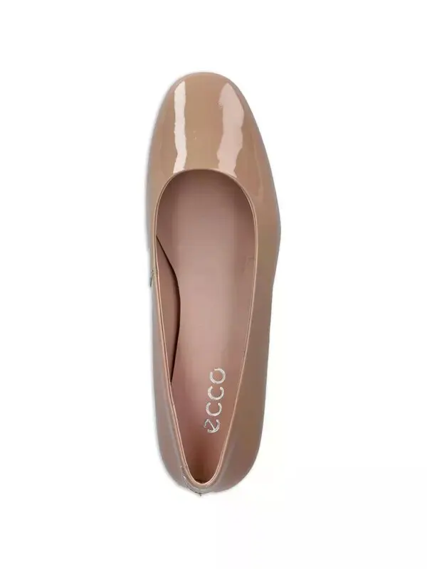 Ecco Patent Finish Block-heel Pumps