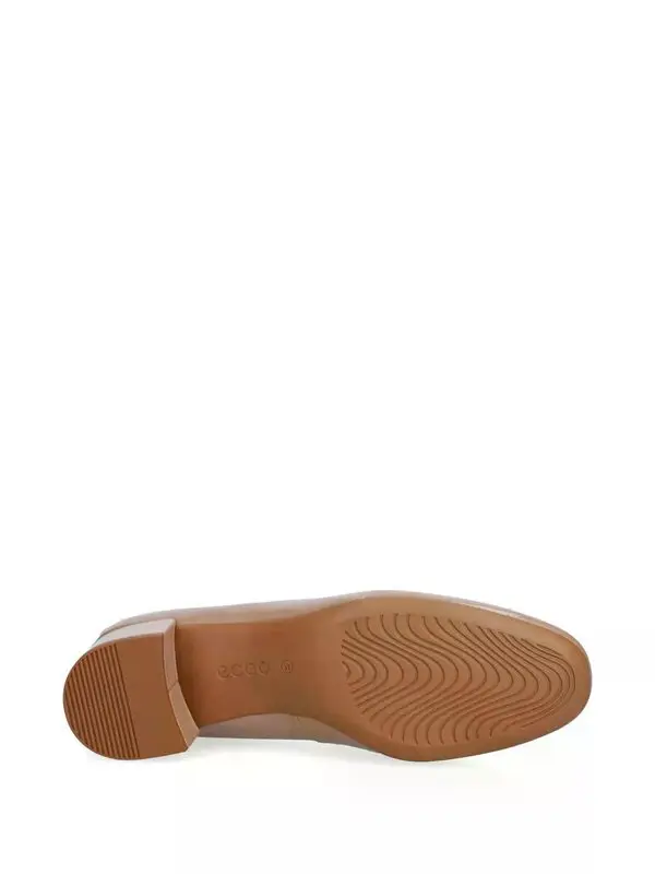 Ecco Patent Finish Block-heel Pumps