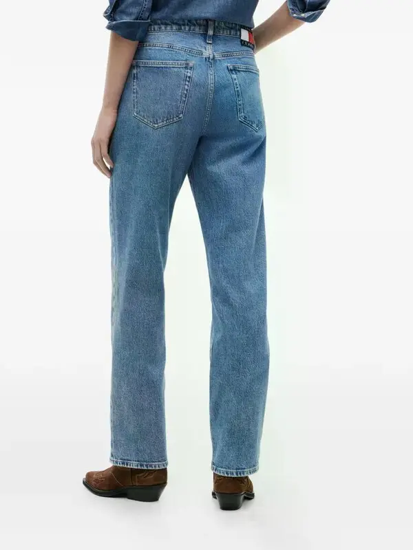 Tommy Hilfiger Straight-leg Jeans With Logo Patch