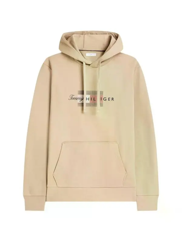 Tommy Hilfiger Logo Print Drawstring Hoodie
