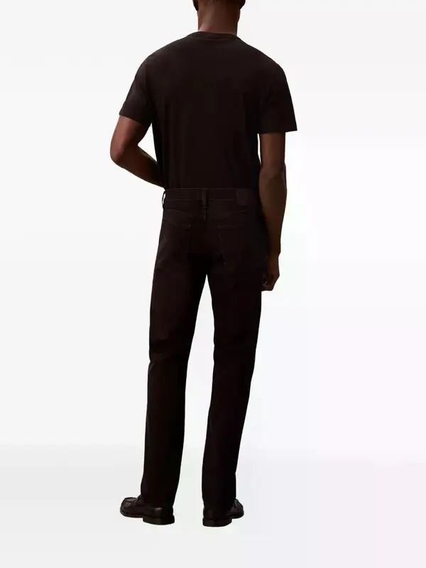 Calvin Klein Logo Patch Straight-leg Jeans