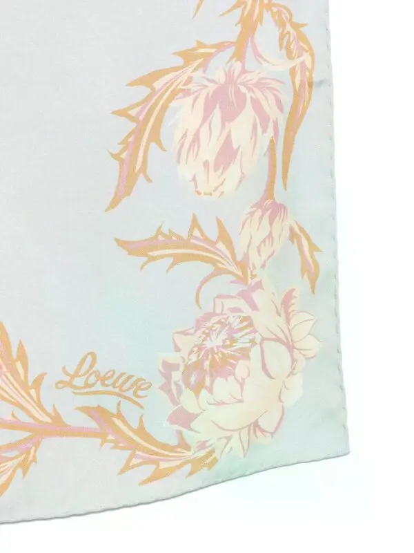 Loewe Anagram Artichoke-flower Scarf