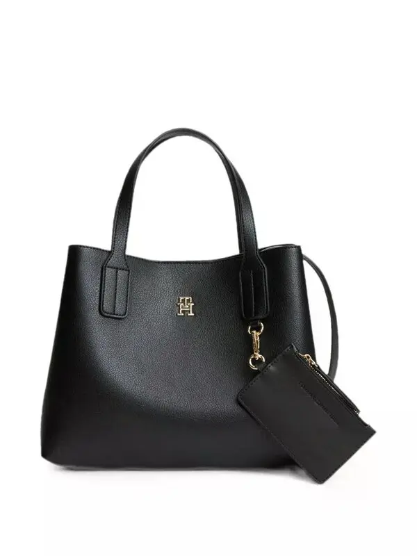Tommy Hilfiger Logo-plaque Shoulder Bag - Black