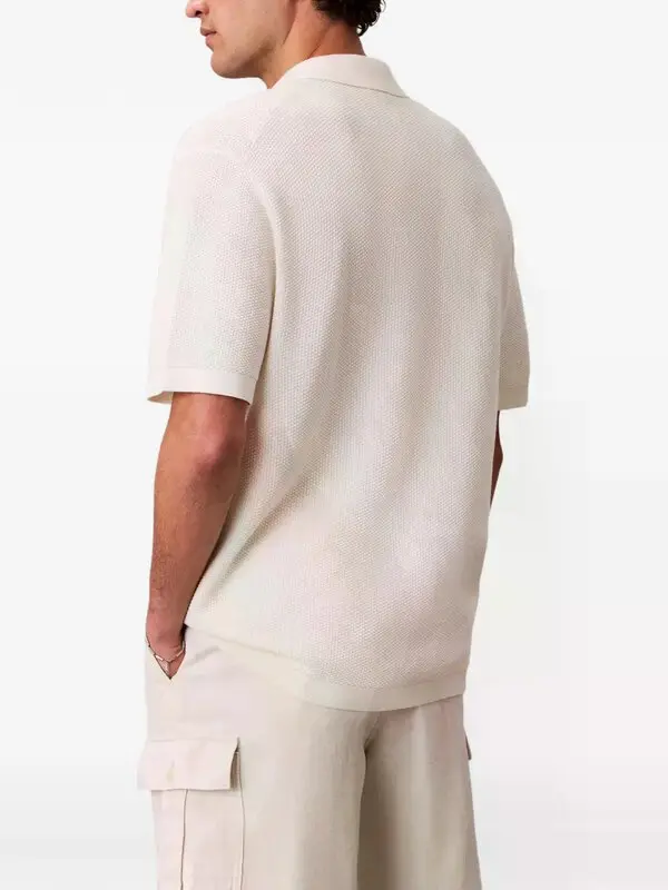 Calvin Klein Waffle-knit Short-sleeve Polo Shirt