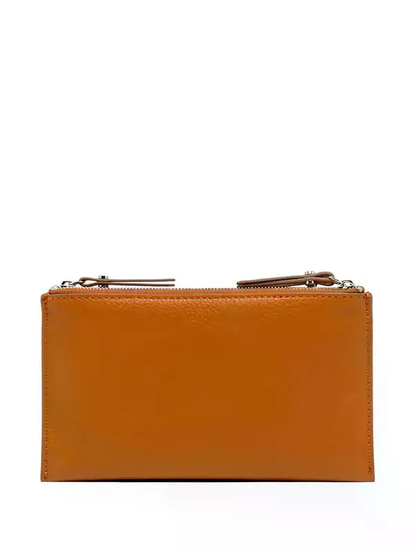 GIANNI CHIARINI Grainy Leather Clutch Bag