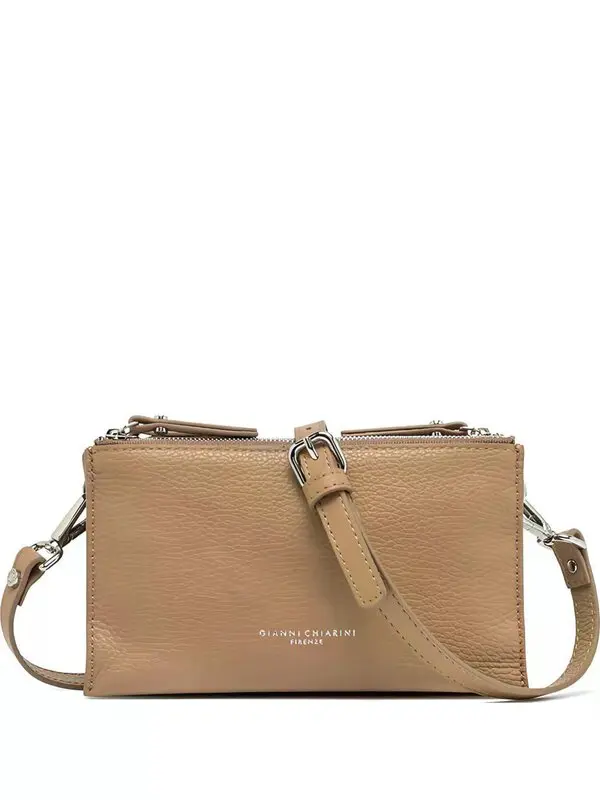 GIANNI CHIARINI Grained Leather Clutch Bag