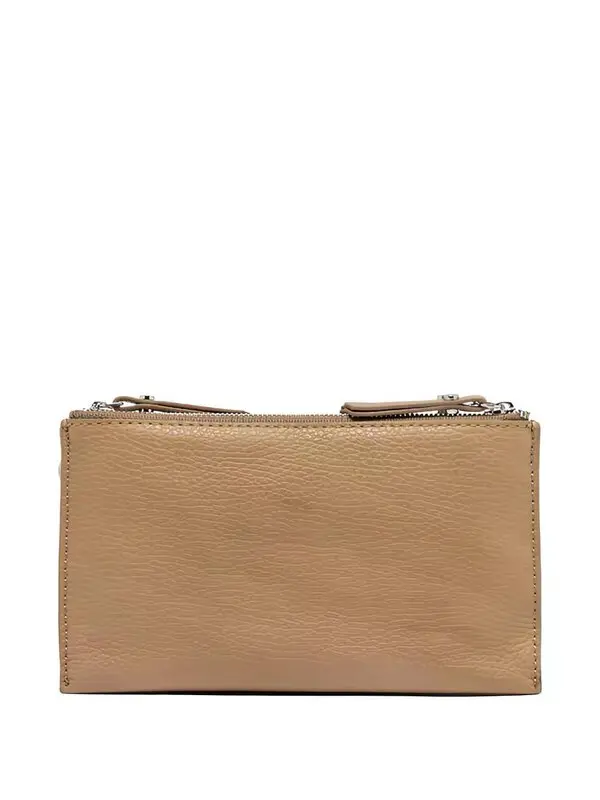 GIANNI CHIARINI Grained Leather Clutch Bag
