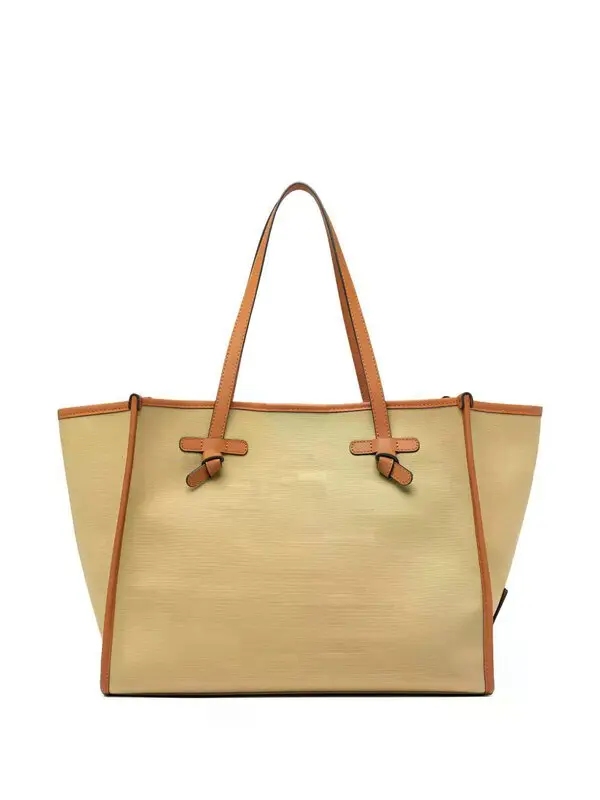 MARCELLA CLUB Canvas And Leather Trim Tote Bag