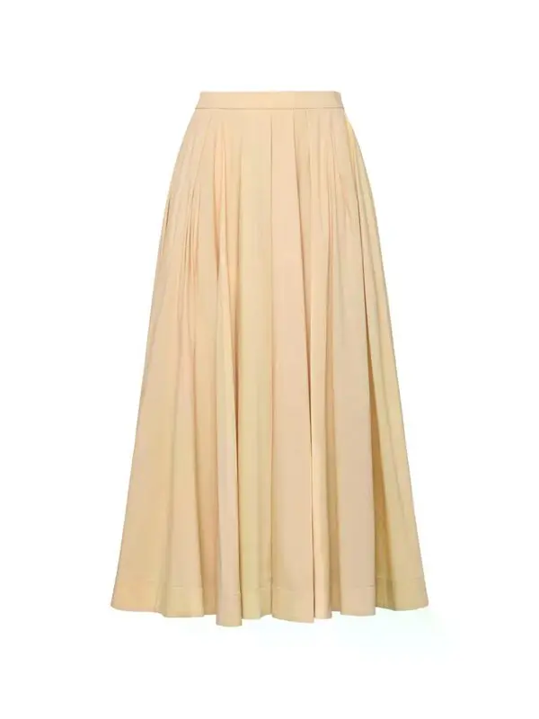 Cinq À Sept Doran Pleated A-line Skirt - Neutrals