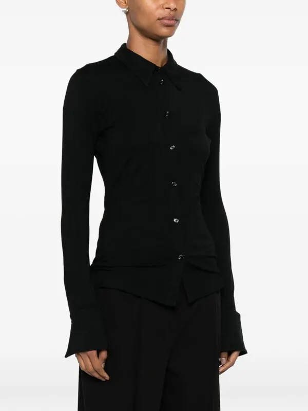 TOTEME Fitted Jersey Shirt With Spread Collar And Button Fastening