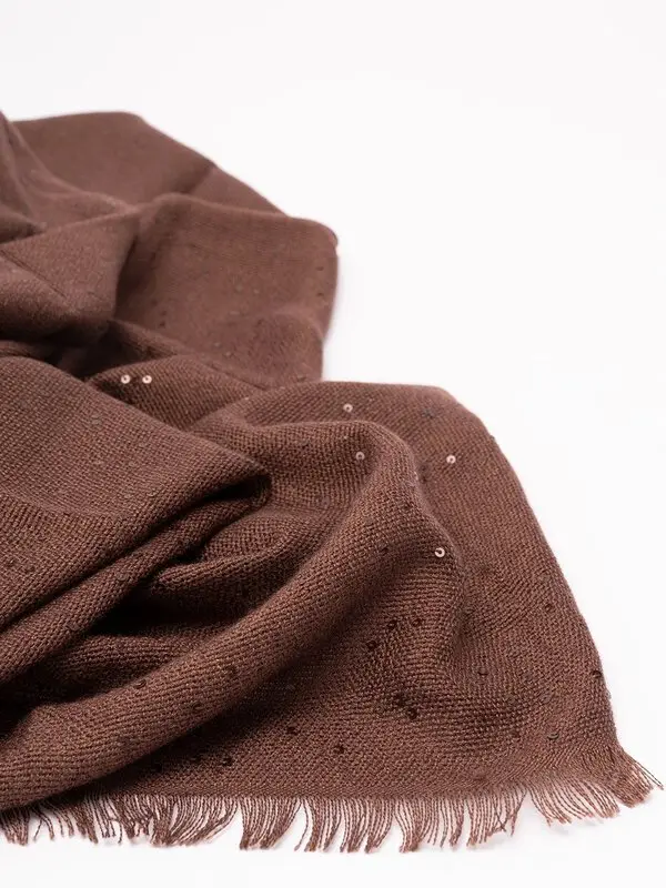 Brunello Cucinelli Cashmere And Silk `diamond` Yarn Scarf - Multicolor