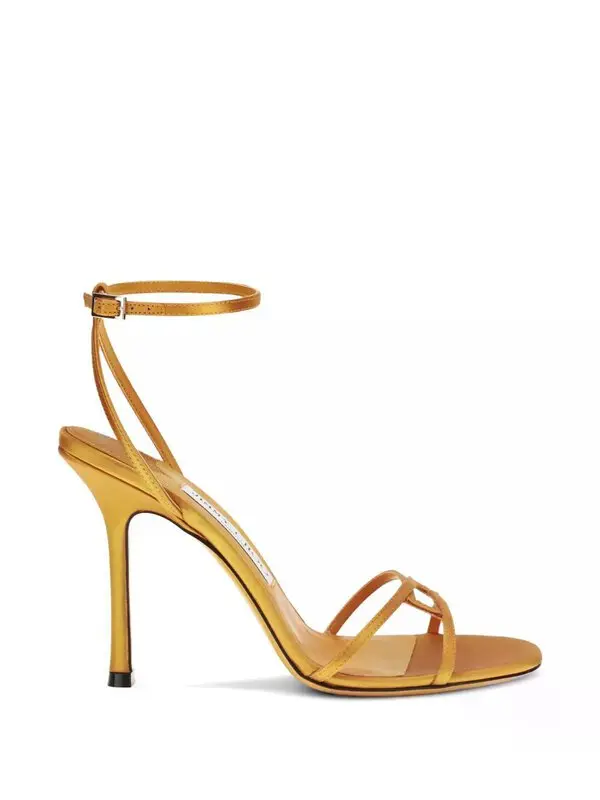 JIMMY CHOO Leo 100 Heeled Sandals - Orange