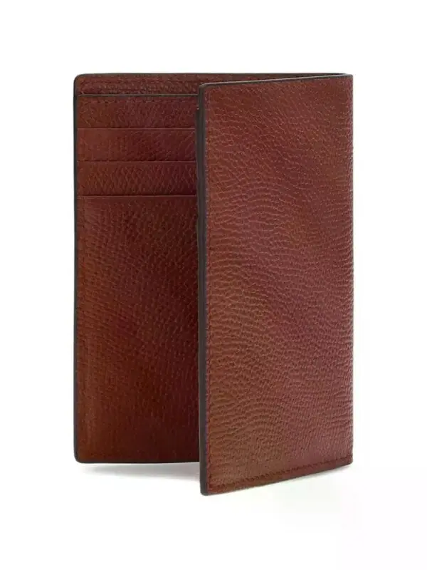 Valentino Garavani Vlogo Signature Leather Card Holder - Red