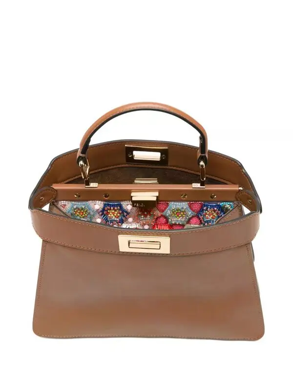 Fendi Small Peekaboo Iseeu Leather Tote Bag