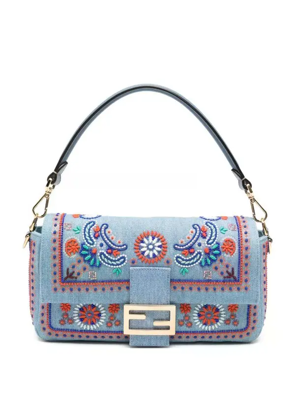 Fendi Baguette Shoulder Bag - Blue