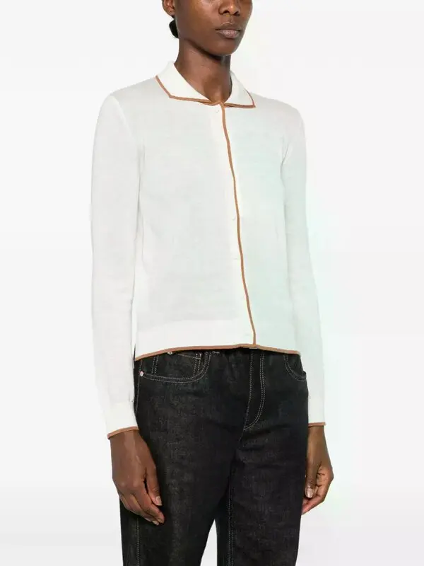 Max Mara Contrast Trim Cardigan