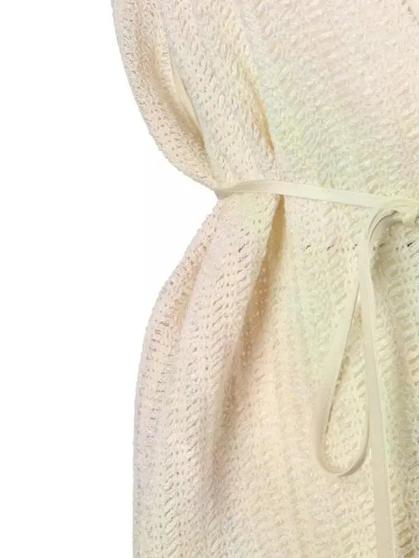 Peserico Belted Open-knit Cardigan-coat