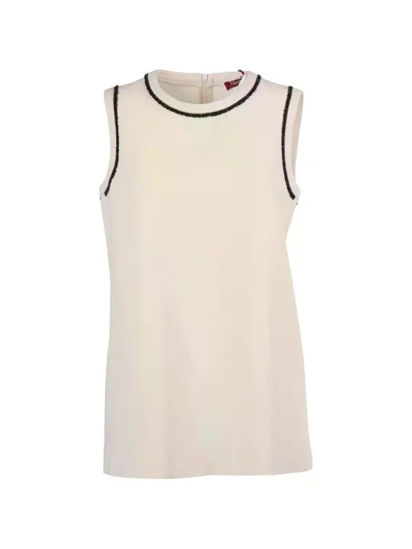 Max Mara Bead-embellished Vest - Neutrals