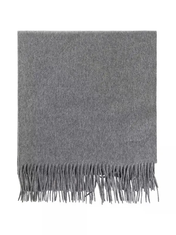 Max Mara Baci Fringed Scarf - Grey