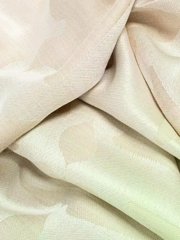 Max Mara Edro Monogram-jacquard Fringed Scarf