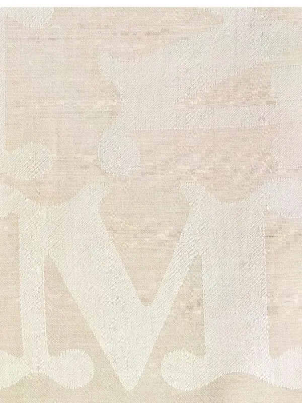 Max Mara Edro Monogram-jacquard Fringed Scarf