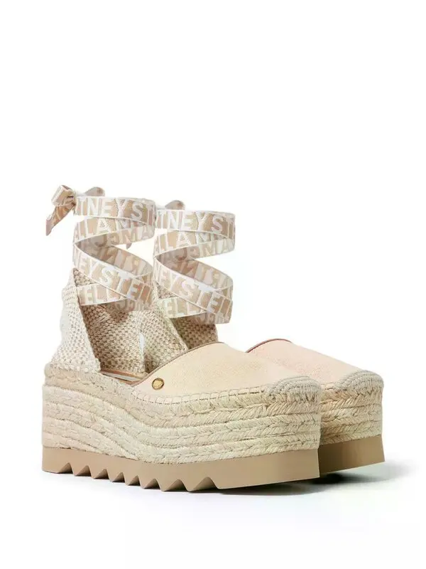 Stella McCartney Gaia Platform Espadrilles - Neutrals