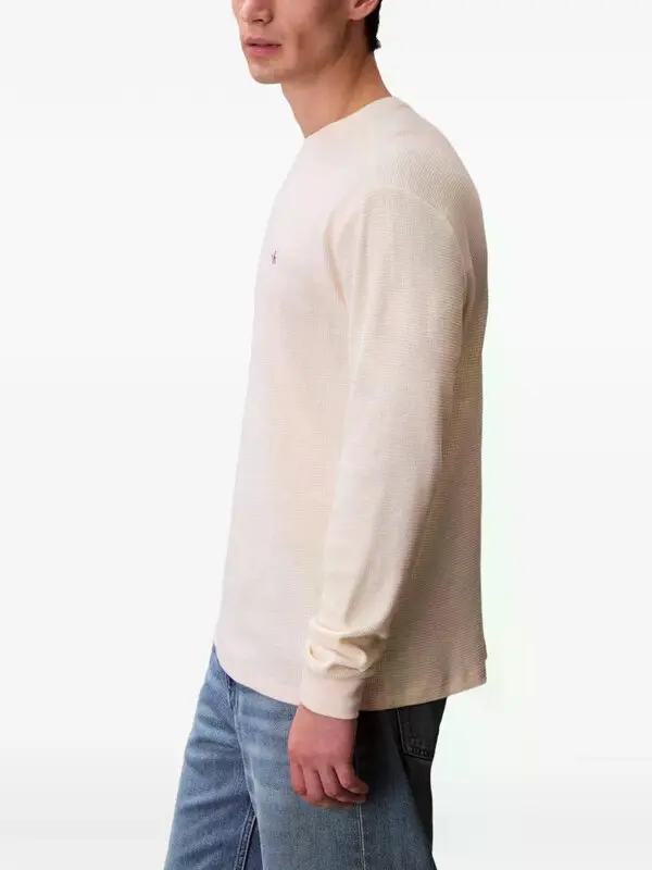 Calvin Klein Waffle-knit Logo-patch T-shirt