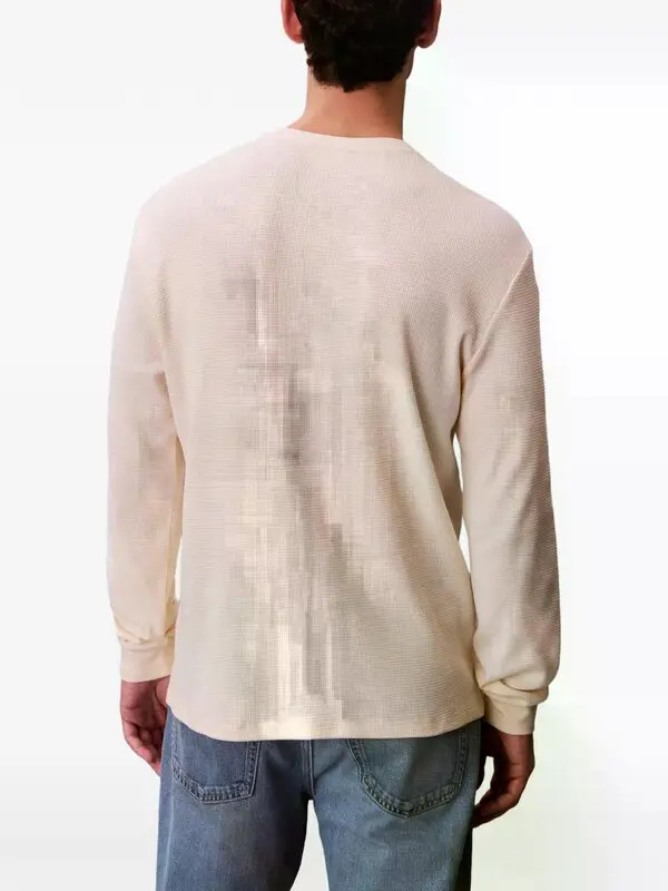 Calvin Klein Waffle-knit Logo-patch T-shirt