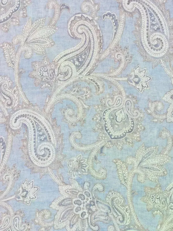 DELL'OGLIO Paisley-print Frayed Scarf