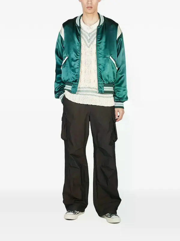 Visvim Cable-knit V-neck Sweater