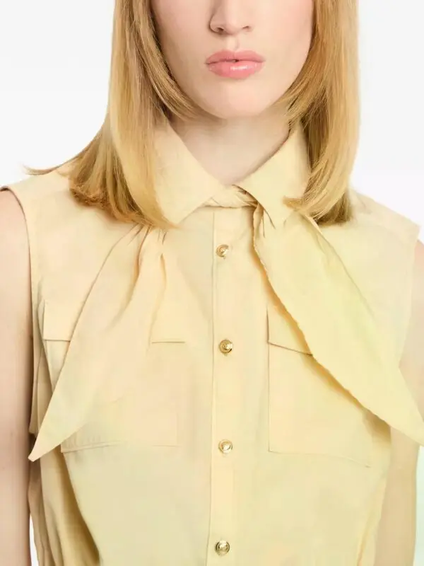 Cinq À Sept Sleeveless Tie-neck Top