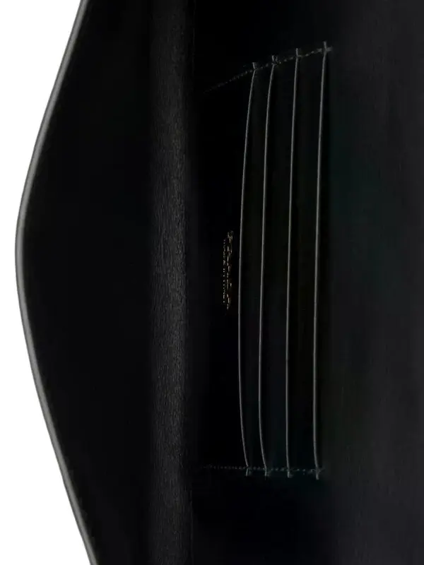 Prada Leather Wallet With Shoulder Strap