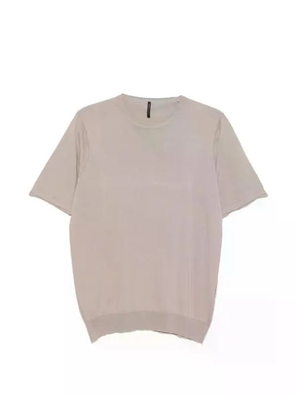 JEORDIE'S Short-sleeve Knitted T-shirt - Neutrals