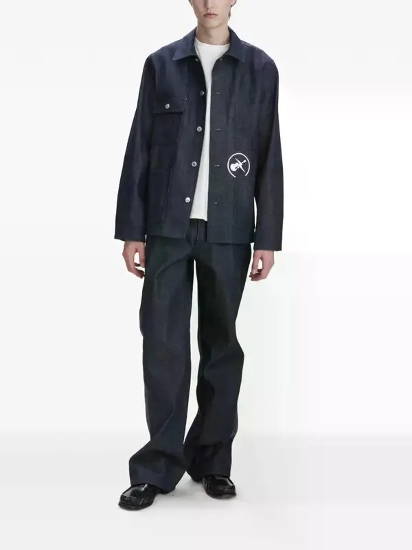 A.p.c. Logo-detail Chest-pocket Shirt Jacket