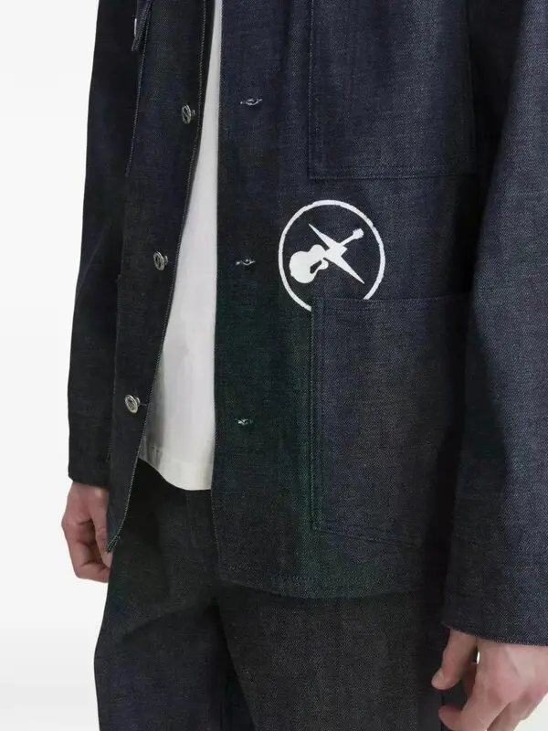 A.p.c. Logo-detail Chest-pocket Shirt Jacket