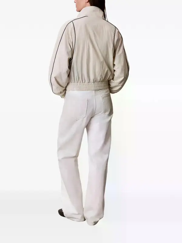 Calvin Klein Embroidered High Neck Zip Jacket