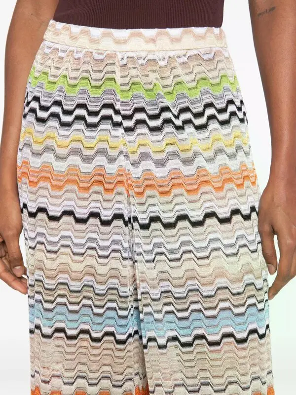 Missoni Zigzag Knit Palazzo Pants