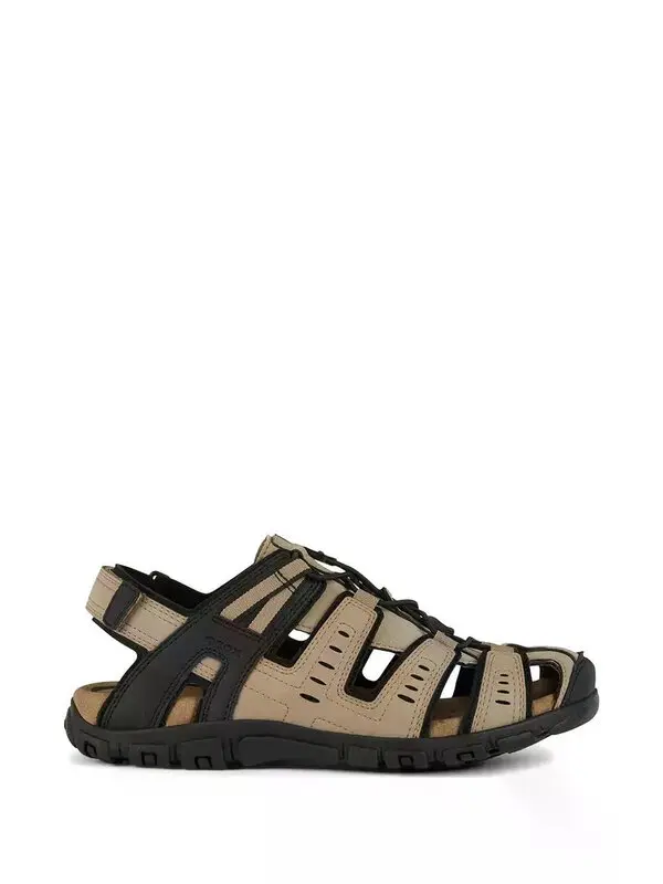 Geox Strada Cut-out Touch-strap Sandals