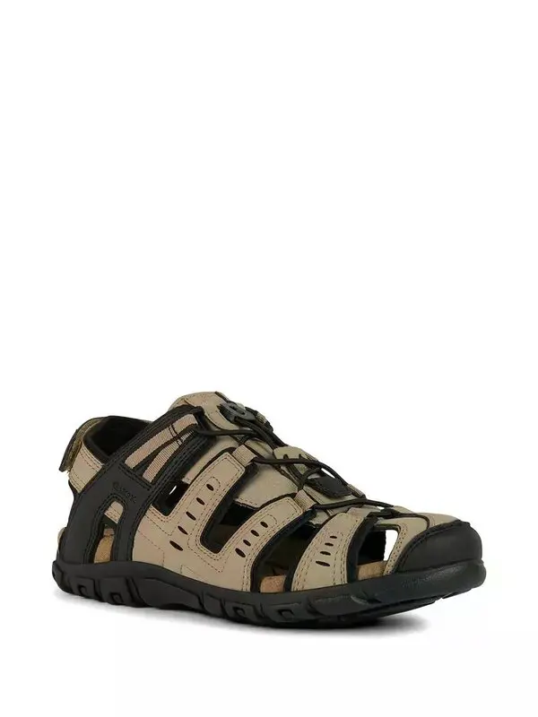 Geox Strada Cut-out Touch-strap Sandals