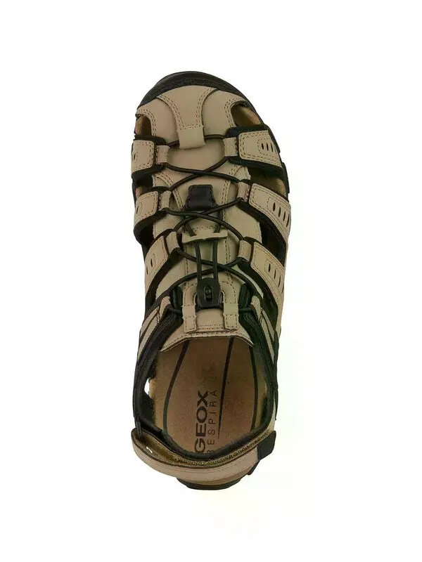Geox Strada Cut-out Touch-strap Sandals