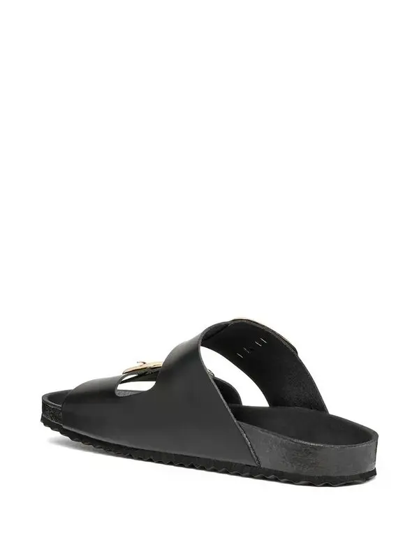 Geox Buckle-fastening Leather Slides
